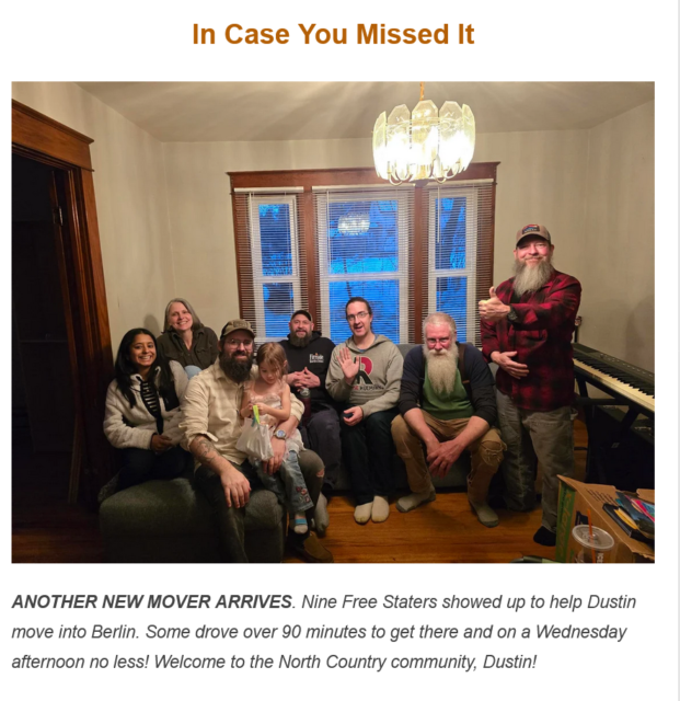 Dustin Duren Featured in Free State Project Newsletter as New Mover on ...